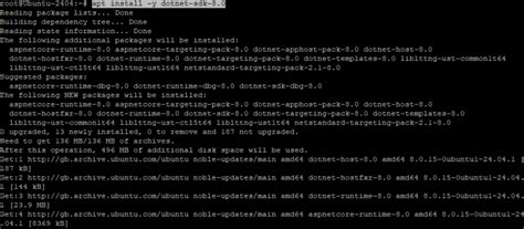 How To Install Net Sdk And Net Runtime On Ubuntu 2404 Shapehost