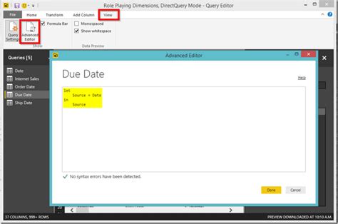 Role Playing Dimensions In Power Bi