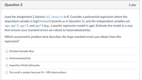 solved load the assignment 2 dataset as2 sleep csv in r