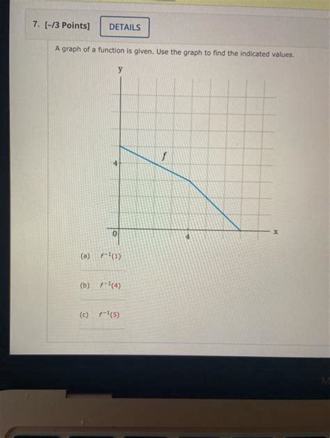 solved 7 [ 13 points] details a graph of a function is