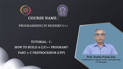 Tutorial 01 How To Build A C C Program Part 1 C Preprocessor CPP YouTube