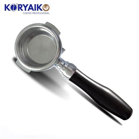 Milesto Original Copper Ebony Handle Naked Double Ear Portafilter With