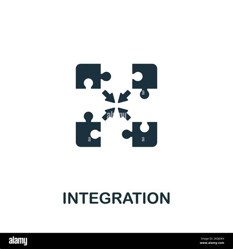 Integration Icon Monochrome Simple Business Intelligence Icon For Templates Web Design And