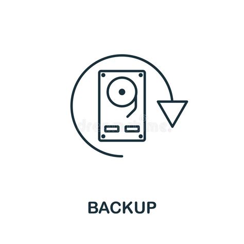 System Backup Icon Monochrome Style Design From Internet Security Icon