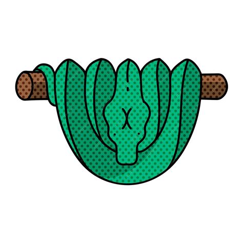 premium vector green tree python halftone hand drawn color vector