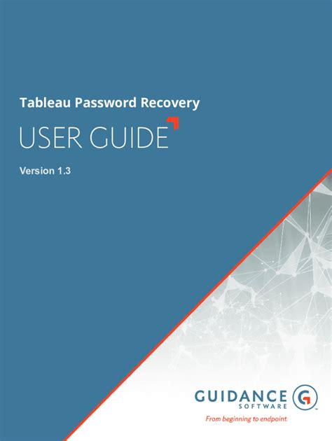 Fillable Online Tableau Password Recovery User Guide Tableau Password Fax Email Print