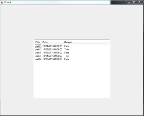 C How To Display List Of Objects In A ListView With A Column For Each Property Stack Overflow