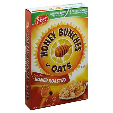 Post Honey Bunches Of Oats Roasted Cereal 18 Oz 12 Pack Stockupexpress
