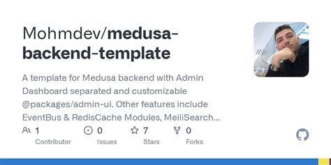 Github Mohmdevmedusa Backend Template A Template For Medusa Backend With Admin Dashboard