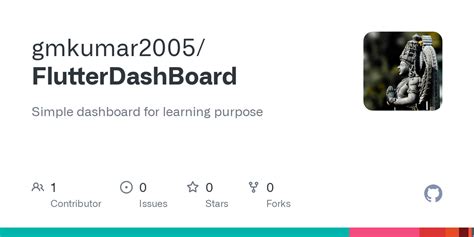 GitHub Gmkumar FlutterDashBoard Simple Dashboard For Learning