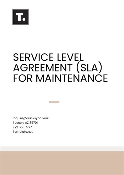 Free Service Level Agreement Template To Edit Online