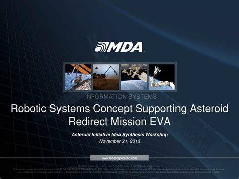 Ppt Robotic Systems Concept Supporting Asteroid Redirect Mission Eva Powerpoint Presentation