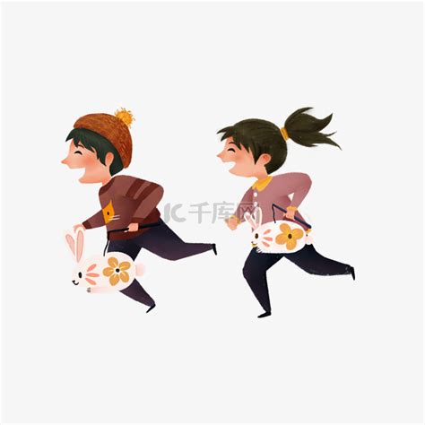 拿灯笼的孩子素材图片免费下载 千库网