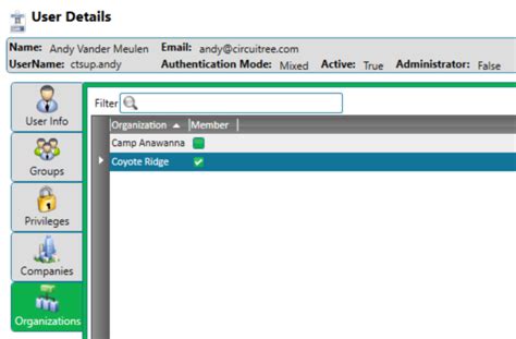 how do i configure organizations circuitree supportcircuitree support