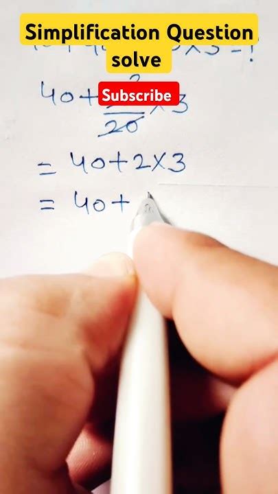 simplification questions solve maths reasoning tricks shortvideo ssc
