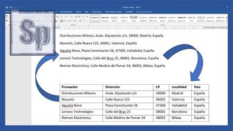 Word Convertir Texto En Tabla Y Viceversa Saber Programas Textos Tabla Tabulacion