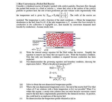 Heat Convection In A Packed Bed Reactor Consider A