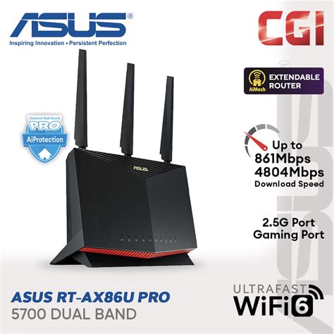Asus Rt Ax U Pro Ax Mbps Gbps Ghz Quad Core Dual Band Wifi Aiprotection Pro