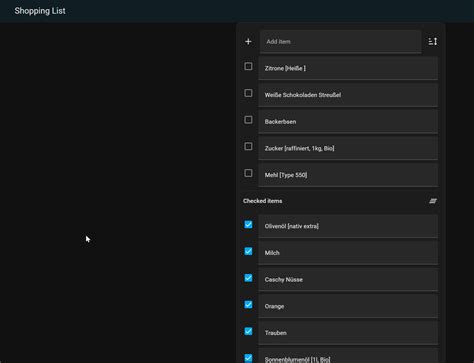 shopping list as subview doesn t provide a return button arrow