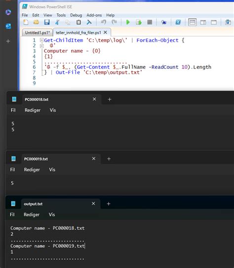 Add The Result From Get Content Command In Powershell Stack Overflow