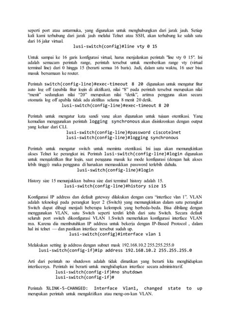 Konfigurasi Dasar Switch Pdf