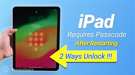 2 Easy Ways How To Unlock Ipad Requires Passcode After Restarting Forget Passcode Youtube