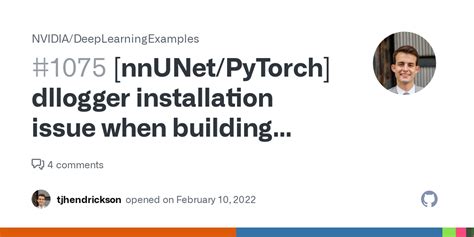 Nnunet Pytorch Dllogger Installation Issue When Building Docker Image Issue Nvidia