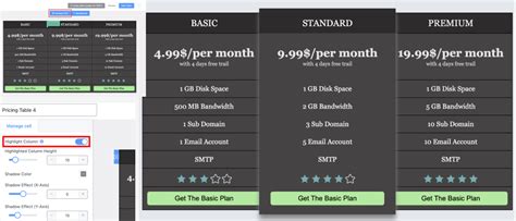 Simple Steps To Design And Customize Your Pricing Table
