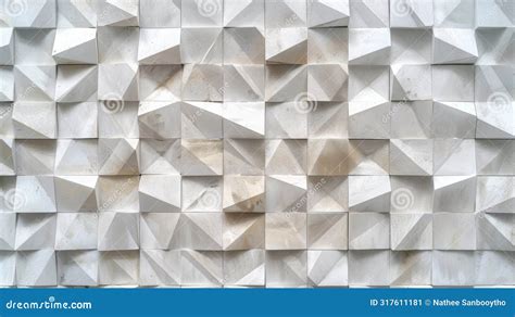 3d Rendering Of A Futuristic Wall Made Of Randomly Sized And Oriented