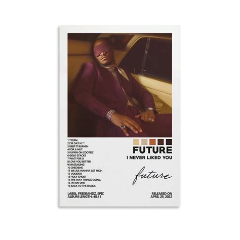 Shuki Future Poster I Never Liked You Album Cover Poster For Bedroom