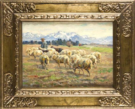 Купить Овцы на пастбище неизвестный художник Западная Европа в Artglobe