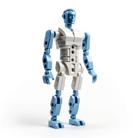 Premium Photo Realistic Lego Gemini Robot With Organic Contours