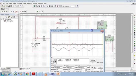 current gain of common source amplifier multisim