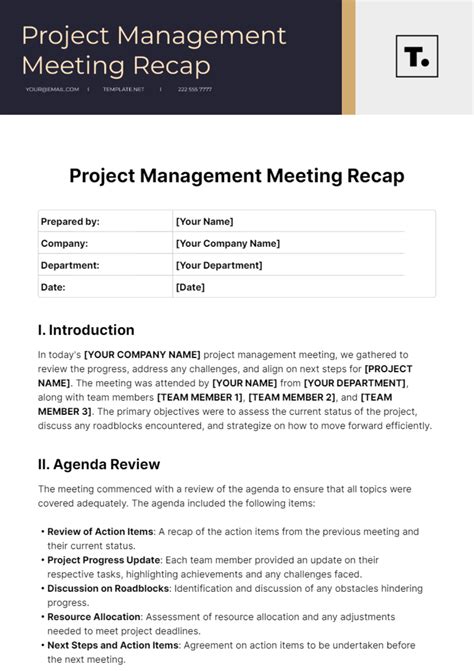 Free Recap Templates To Edit Online Print