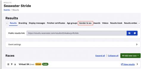 how to create custom genders within my results awards data how can we