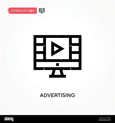 Advertising Simple Vector Icon Modern Simple Flat Vector Illustration