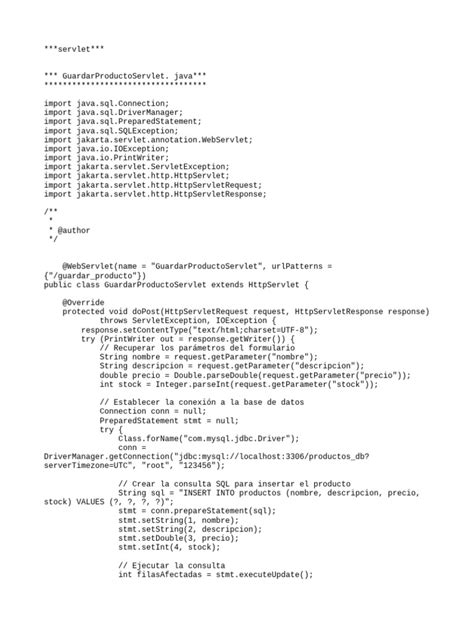 Servlet Descargar Gratis Pdf Sql Datos