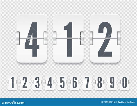Flip Countdown Clock Counter Timer Vector Time Remaining Count Down