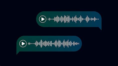 Premium Vector Voice Messages Bubbles With Audio Record Chat Messenger Ui Concept Dark Premium Vector Voice Messages Bubbles With Audio Record Chat Messenger Ui Concept Dark