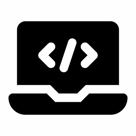 Coding Programming Development Code Laptop Icon Download On