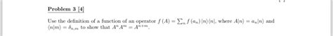 solved problem 3[4]use the definition of a function of an