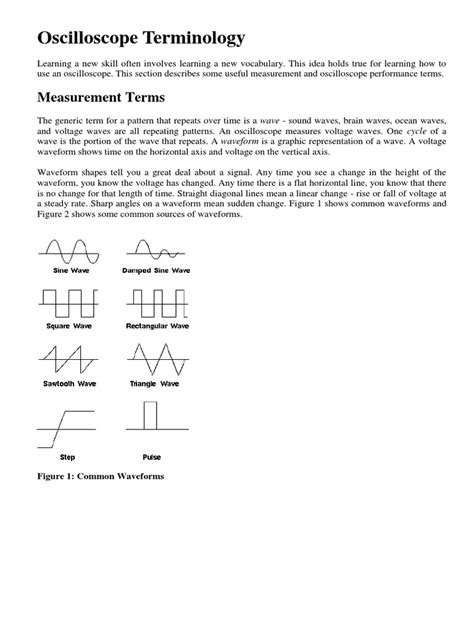 Oscilloscope Tutorial Pdf Amplitude Phase Waves