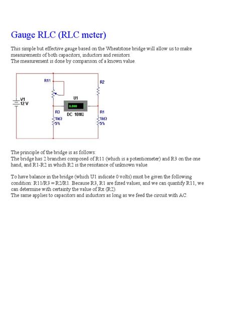 Rlc Meter Pdf