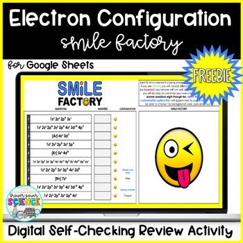 Electron Configuration Digital Activity Freebie By Brower Power Science