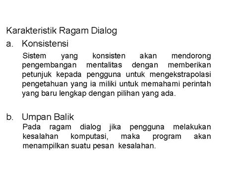 Pertemuan 3 Ragam Dialog Ragam Dialog Dialoque Style