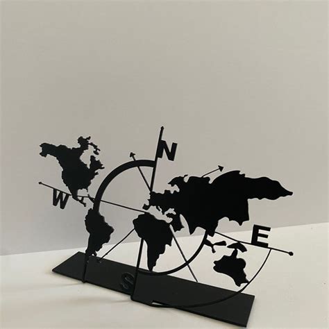 World Map Table Top Etsy