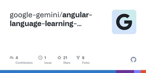 GitHub Google Gemini Angular Language Learning Sample