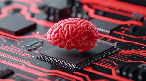 Quantum Computing And Cyber Brain Circuit Board With Detailed Visuals