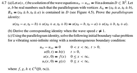 Initial Boundary Value Problem For Wave Equation Mathematics Stack