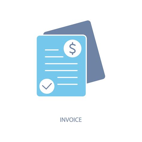 Invoice Concept Line Icon Simple Element Illustration Invoice Concept